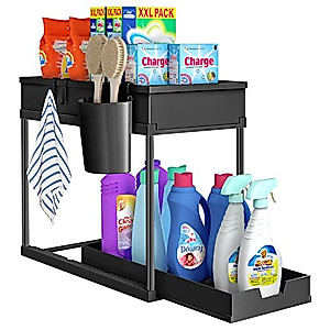 Shower Caddy Shelves, Adhesive Shower Organizer,Rustproof Stainless Steel Shower Shelf for Inside Shower, No Drilling Rustproof Bathroom Shower Caddy Basket Shelf with Soap Holder and 4 Hooks (Black)