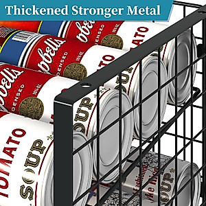 JKsmart Stackable Can Rack Organizer for Pantry 9" H, Adjustable Can Storage Holder for Various Ounces of Canned food Soda Drinks, Can Dispenser for Kitchen Cupboard Cabinet, 2 Tier, 2 Pack