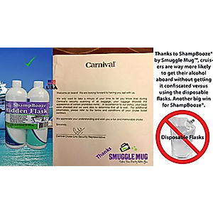 ShampBooze Cruise Flasks (two 16.9 oz flasks) by Smuggle Mug