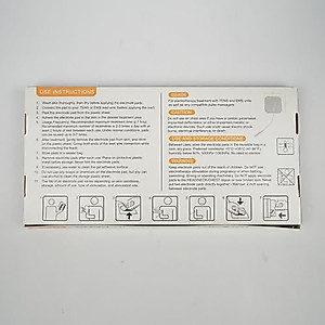 LotFancy TENS Unit Electrode Pads, 40PCS 2"x2" TENS Unit Pads for EMS Muscle Stimulator Electrotherapy, Self-Adhesive TENS Pads Replacement, Reusable and Latex-Free