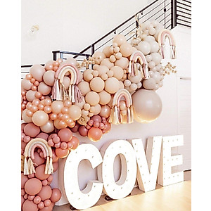 Dusty Pink Balloons 12 Inch 50 Pack Rose Pink Balloon for Sweet 16 Birthday Engagement Wedding Bridal Baby Shower Graduation Birthday Party Decorations