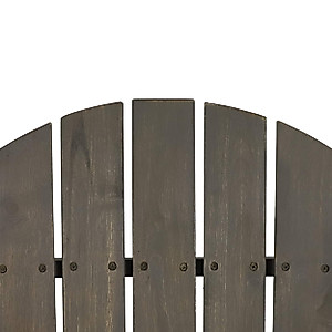 Christopher Knight Home Cheryl Outdoor Acacia Wood Folding Adirondack Chair, Gray