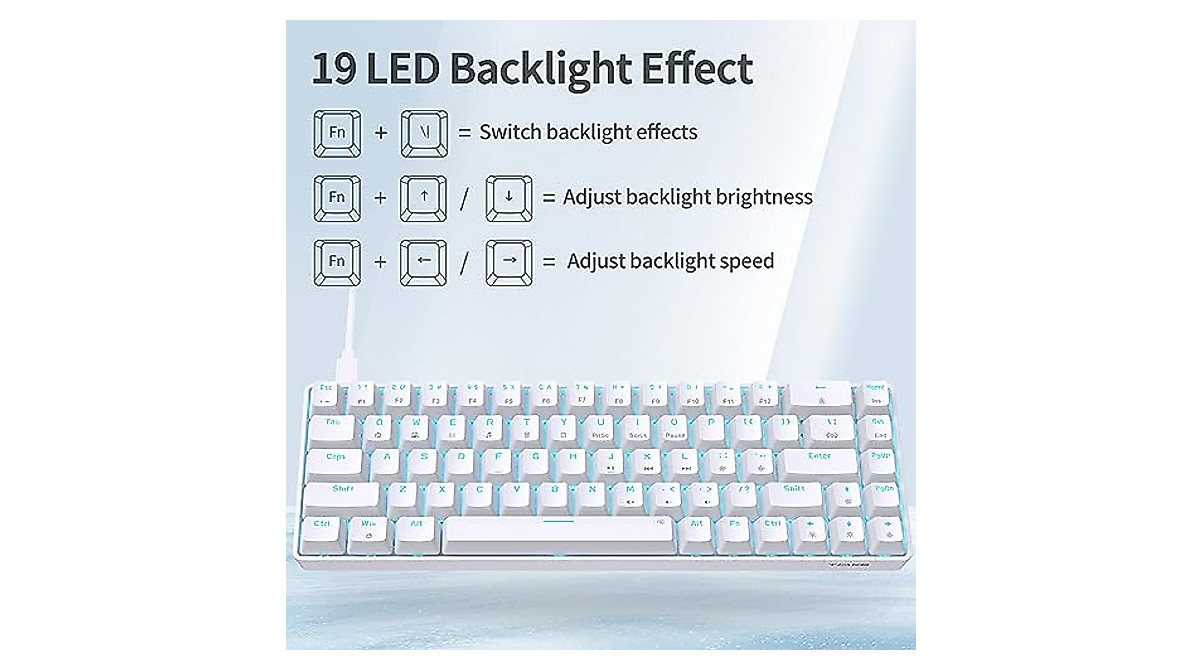 TMKB 60% Gaming Keyboard - Ultra-Compact & LED Backlit