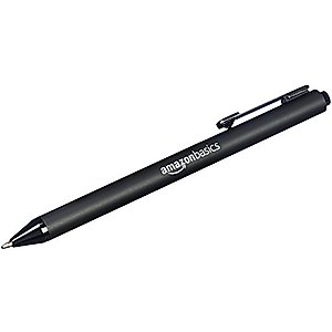 Amazon Basics Retractable Ballpoint Pen - Black, 1.2mm, 12-Pack