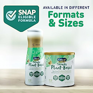 Enfamil Plant based Lactose-free Baby Formula,Ready-to-Feed Bottles, Enfamil ProSobee for Sensitive Tummies, Soy-based, Plant Sourced Protein, Lactose-free, Milk free ,32 Fl Oz (Pack of 4)