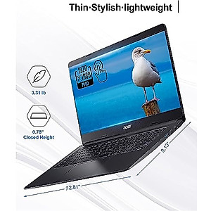 acer Chromebook 314 Laptop for Student & Business, 14" Full HD Touchscreen, 4GB RAM, 64GB eMMC, Quad-Core Intel Celeron N4020, 12.5H Long Battery Life, Intel UHD Graphics, WiFi, Black, Chrome OS