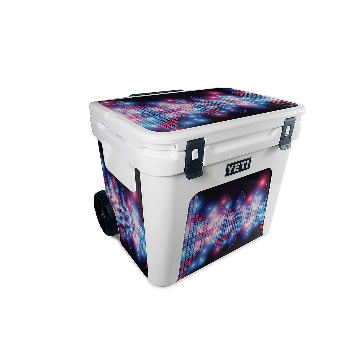 MightySkins Skin Compatible with Yeti Roadie 60 Wheeled Cooler - Neon Eq | Protective, Durable, and Unique Vinyl Decal wrap Cover | Easy to Apply, Remove, and Change Styles | Made in The USA