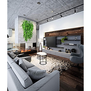 YYaaloa Fake Plants Artificial Hanging Plants 2-Pack 31.5Inch Boston Fern Fake Leaves Greeny Chain Wall Home Room Garden Wedding Garland Outside Decoration Patio Decor (2-Pack Boston Fern)