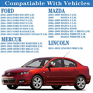 VS50639R1 Engine Valve Cover Gasket Compatible With 2005-2019 Ford Escape Focus Fusion Ranger Transit 2004-2013 Mazda 3 5 6 B2300 CX-7 MX-5 Tribute 2005-2011 Mercury Mariner Milan L4 2.0L 2.3L 2.5L