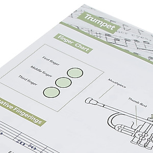Trumpet Chord Chart Chords Reference Poster Scales Reference Fingering Practice Chart(Trumpet Chord Chart (Large Size))