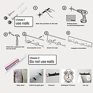 4 Hooks Matte Black Bathroom Towel Hooks Mounted Wall Adhesive Heavy Duty Farmhouse Bath Coat Stick on Rack Hat Wall Hook Sticky Black Kitchen Robe Rack Coat Hook Black 4 Hooks Rack Towel for Bathroom