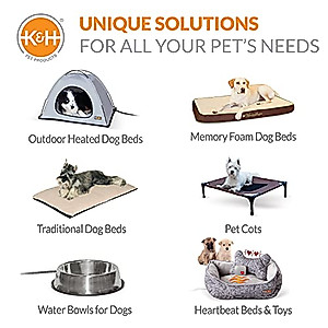 K&H Pet Products Cuddle Cube Pet Bed Gray Large 32 X 32 Inches
