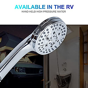 High Pressure Shower Head with Handheld, 7 Functions Auqacre Shower Head + Jet Water Mode Wash for cleaning bathtubs, Pets & Tile, rain shower head with 60'' Stainless Steel Hose & Adjustable Bracket