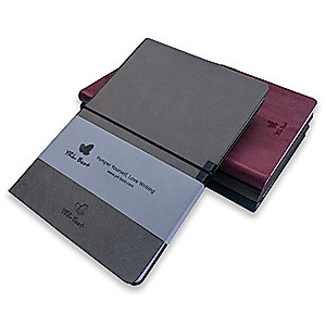 YRL Best Writing Journal/Notebook, College Ruled/Lined, A5 Size, 5.8x8.3", Premium Faux Leather Soft Cover, Creamy Thick Paper, Sewn Bound, Elastic Wrap, Inner Pocket, Pen Loop, Lays Flat, Green