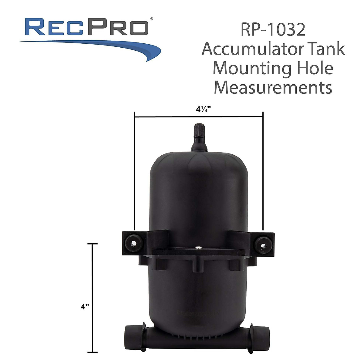 RecPro RV Accumulator Tank with Barbed Fittings