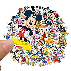 50Pcs Hot Disney Mickey Stickers for Water Bottle Cup Laptop Guitar Car Motorcycle Bike Skateboard Luggage Box Vinyl Waterproof Graffiti Patches JHSL