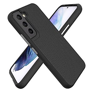KIOMY Case for Samsung Galaxy S22 5G Shockproof Bumper Protective Cover 2 in 1 Dual Layers