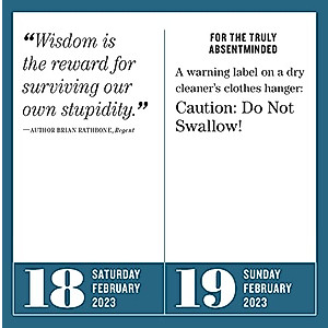 Unforgettable Senior Moments Page-A-Day Calendar 2023: Compulsively Readable Memory Lapses of the Rich, Famous, & Eccentric