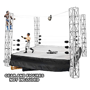 Wrestling Ring for Action Figures & Highwire War Playset