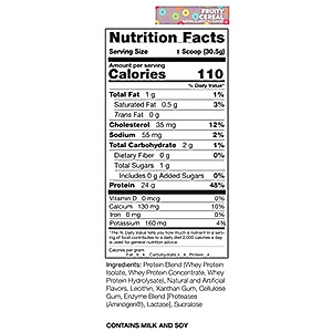 Rivalus Rivalwhey – Fruity Cereal 2lb - 100% Whey Protein, Whey Protein Isolate Primary Source, Clean Nutritional Profile, BCAAs, No Banned Substances, Made in USA