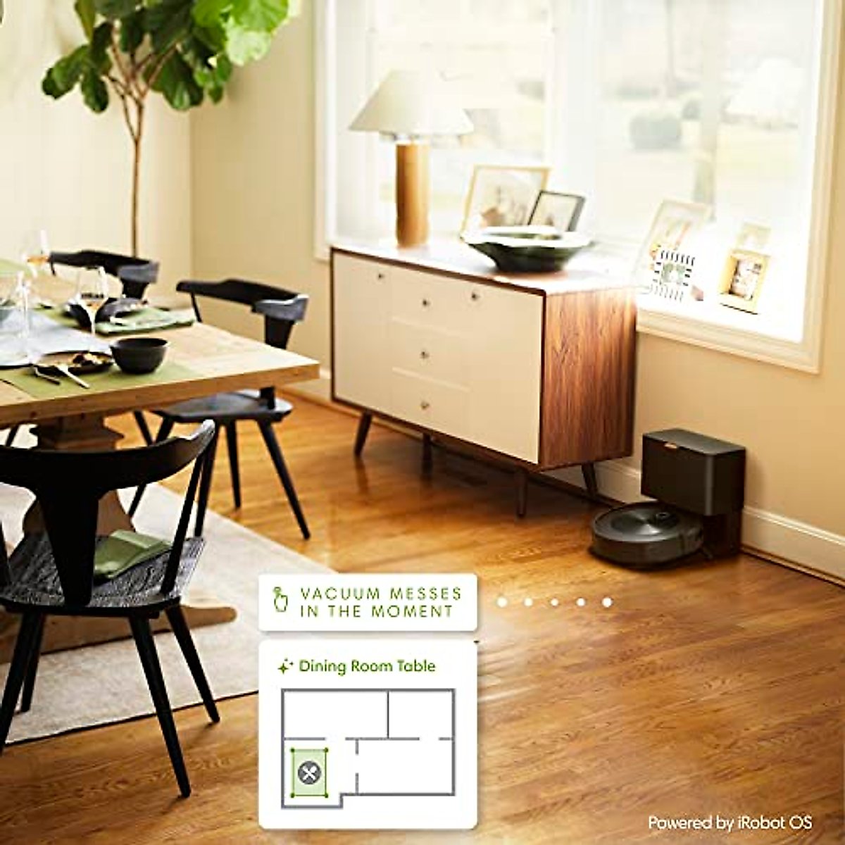 iRobot Roomba j7+ (7550) Self-Emptying Robot Vacuum – Identifies and avoids obstacles like pet waste & cords, Empties itself for 60 days, Smart Mapping, Works with Alexa, Ideal for Pet Hair (Renewed)