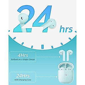 GIEC Wireless Earbuds Bluetooth Earbuds Noise Cancelling with Charging Case IP55 Waterproof Stereo Sound Wireless Earphones in Ear Sport Earbuds Wireless Headphones for Workout Free Headset