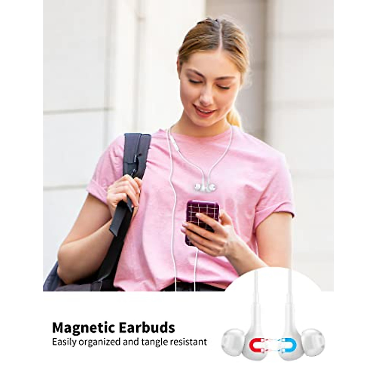 Headphones for Apple iPhone 13 14 Pro Max 12 Mini 11 XR SE3, MFi Certified Magnetic Wired Earbuds HiFi Stereo with Lightning Connector Noise Canceling in Ear Earphones with Microphone in-Ear Headsets