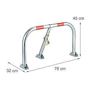 QQBAIHUO Parking Lock Folding Parking Barrier Removable Parking Space Lock Manual Parking Blocke Suitable for Family Parking Spaces, Parking Lots Parking Bracket