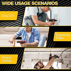 1/8" Titanium Drill Bits, HSS Metal Jobber Length Twist Drill Bits, 135° Split Point, Suitable for Drilling in Metal, Plastic, Wood, Pack of 10pcs, BECOLLO