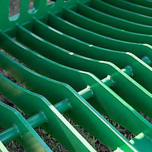 Titan Attachments 72in Fine Grade Rock Grapple Skeleton Bucket with Teeth, Fits John Deere Tractors with Hook and Pin Connection