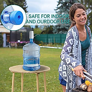 Gofriipai 3 and 5 Gallon Water Jug Cap, Silicone Reusable Replacement Cap, Non Spill Bottle Caps for 55mm Bottle Water Dispenser Caps - Pack of 3