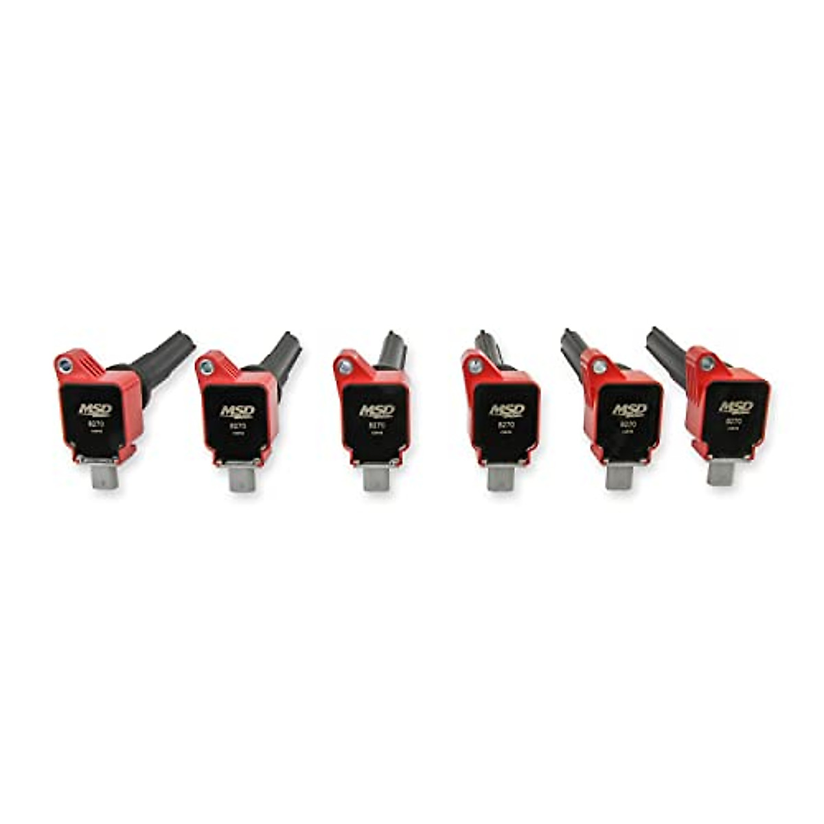 82706 MSD Ignition Coil - Ford EcoBoost - 3.5L V6 - Red - 6-Pack