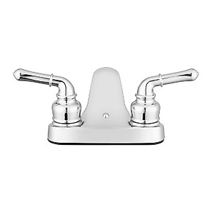 Pacific Bay Lynden Bathroom Sink Faucet - Metallic Plating Over Lightweight ABS Plastic (Chrome)