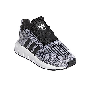 adidas Originals baby boys Swift Run Sneaker, White/Black/Black, 6.5 Toddler US