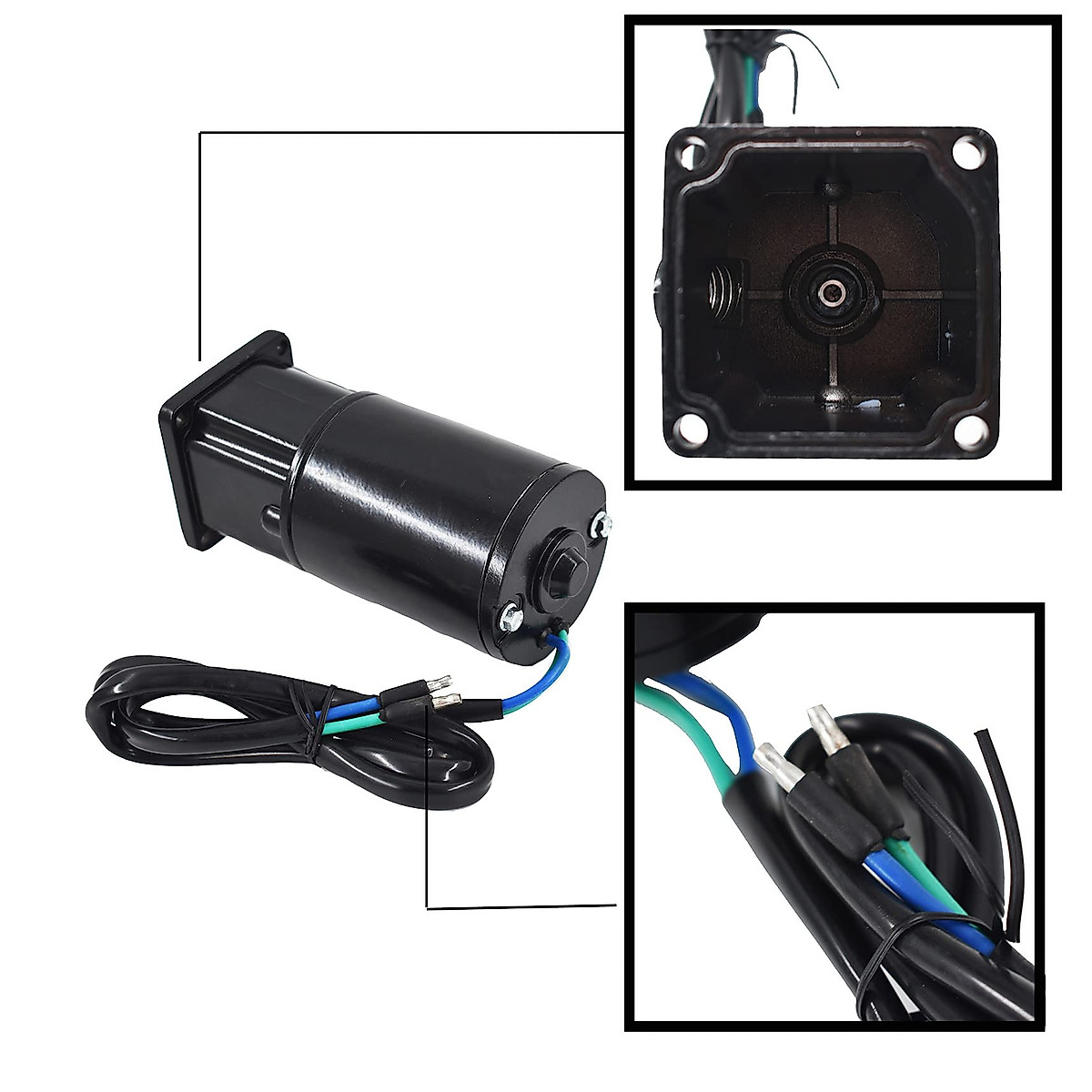 RainMan S Power Tilt Trim Motor Replacement For Force Mercury Marine 50-125 H.P 809885A1 819479A1 819480A1