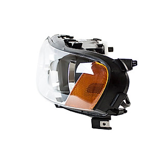 HEADLIGHTSDEPOT Left Driver Side Halogen Headlight Compatible With Volvo S60 2005-2009 CAPA Certified