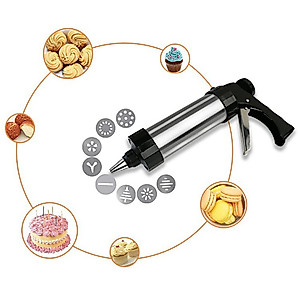 Jueyhapy Cookie Press Maker Kit Cookie Press Making Press Cake Mold Biscuit Press Maker Machine Dessert Decoration Tool