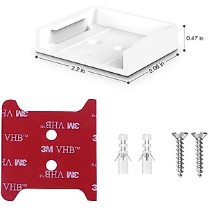 4PACK Wall Mount Kit for Wyze Cam V2/V1 with Screwless and VHB Stick On - Easy to Install, No Tools Needed, No Mess, No Drilling, Strong Adheasive Mount(Not for Wyze Cam and Wyze Cam V3 )(WHITE)