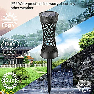 YoungPower Solar Pathway Lights, Outdoor Upgraded Bright Solar Lights Waterproof Auto On/Off Garden Lights Sun Powered Landscape Lighting for Garden, Yard Patio Walkway 1 Pack, White