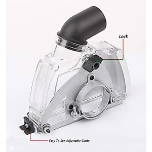 Dastool Cutting Dust Shroud 4.5 inch/5 inch +Diamond Saw Blade 5 inch