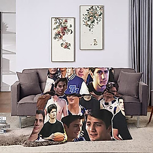 Blankets Nathan Scott Collage Soft and Comfortable Warm Fleece Throw Blankets Yoga Blankets Beach Blanket Picnic Blankets for Sofa Bed Camping Travel … (60"x50")