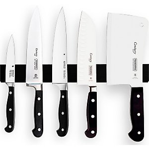 12 Inch Black Knife Magnetic Strip Use as Magnetic Knife Holder for Wall - Magnetic Knife Strip - Kitchen Magnetic Knife Bar Rack