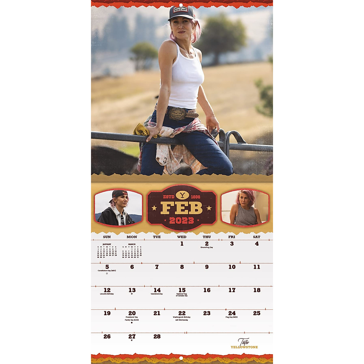 2023 Yellowstone Wall Calendar