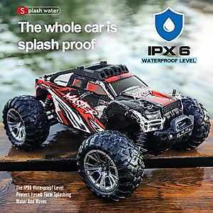 FUUY 1/16 Fast RC Cars for Adults with 2 Batteries&Shells, All Terrain 42KPH High-Speed Remote Control Car, Waterproof Off-Road RC Crawler, Hobby Truck Toy Youth Gift for Age 14+