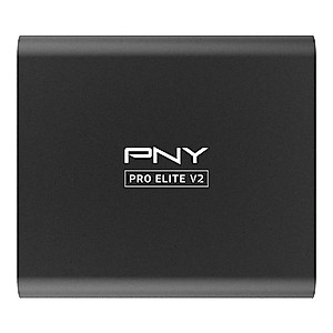 PNY Pro Elite V2 500GB USB 3.2 Gen 2x1 Type-C Portable Solid State Drive (SSD) – (PSD0CS2160-500-RB)