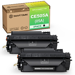 S SMARTOMNI 2pk Compatible Toner Cartridge Replacement for HP 05A 80A CE505A CF280A Using with HP Laserjet p2035 p2055dn p2035n p2055 p2055dn p2055d Pro 400 m401n m401dne m425dn m401dw Printer Toner