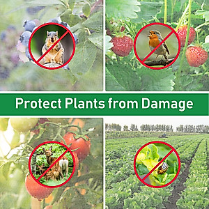 10 * 30FT 2 Pack Garden Netting Mesh Barrier, Ultra Fine Plant Netting for Garden Protection, Fruit Tree Netting for Blueberry Bushes, Row Covers for Vegetables, Mosquito Netting for Patio