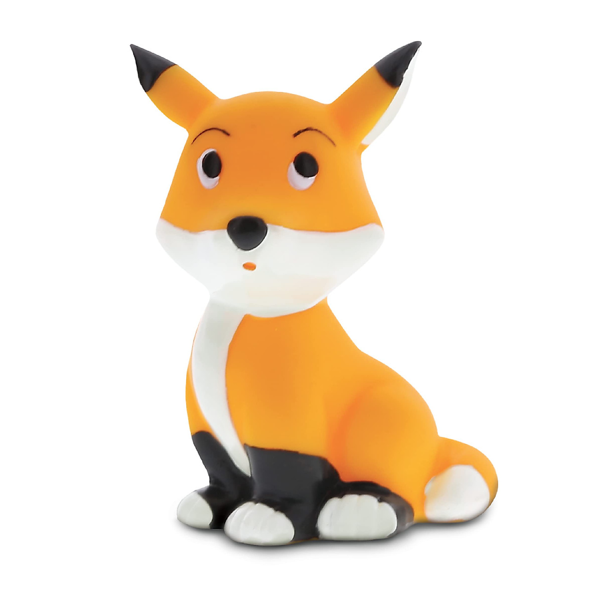 DolliBu Fox Bath Buddy Squirter - Floating Orange Fox Rubber Bath Toy, Fun Water Squirting Bathtime Play For Toddlers, Cute and Soft Wild Life Animal Toy For The Bathtub, Beach & Pool for Girls & Boys