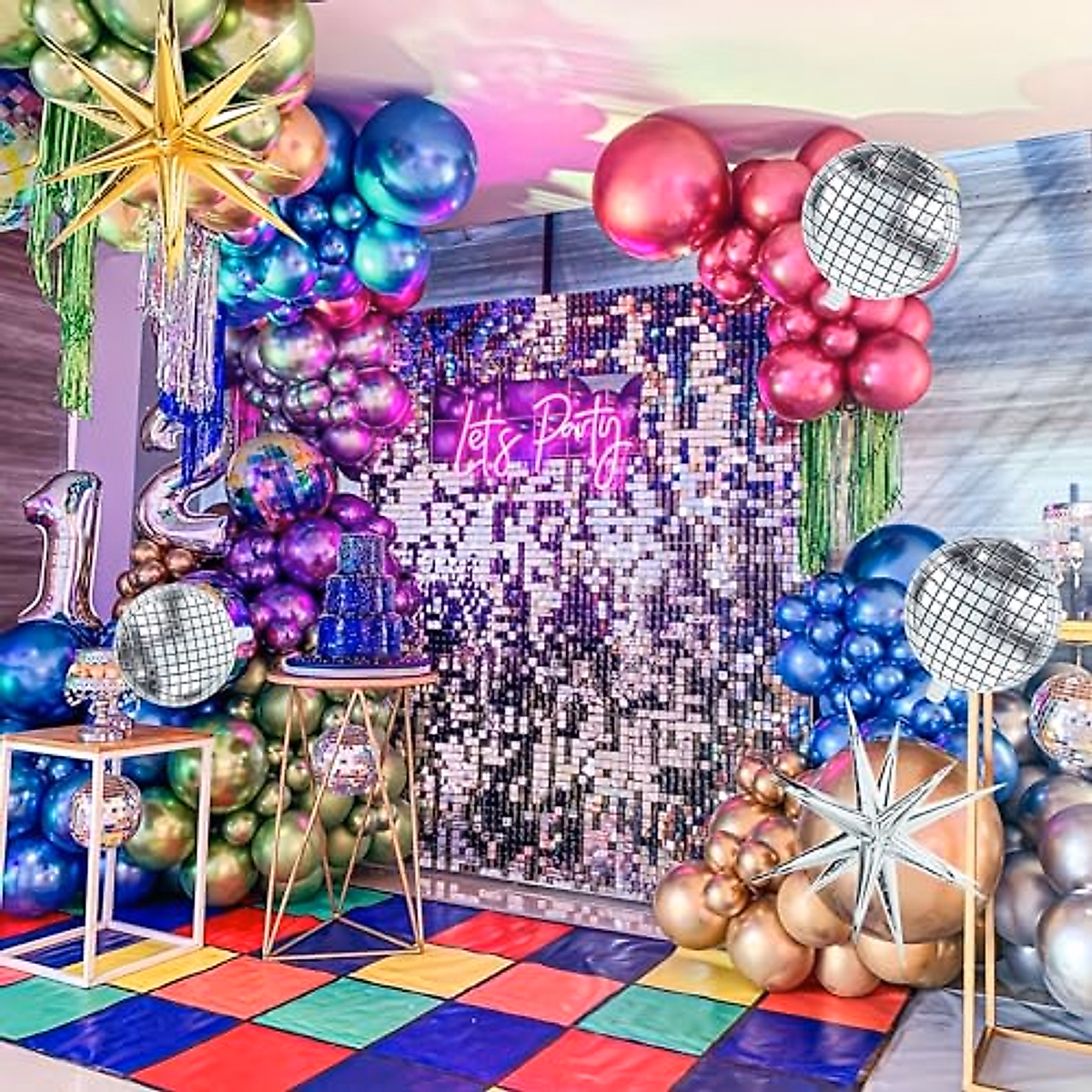 Party Balloons 12inch 50pcs Assorted Color Metallic Latex Balloons Birthday Helium Balloons