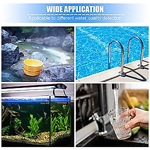 6 in 1 Swimming Pool & Spa Test Strips 50 Count Spa Test Strips for Hot Tub Quick & Accurate Pool Test Strips for Total Chlorine/Free Chlorine/Cyanuric Acid/Total Hardness/PH/Total Alkalinity